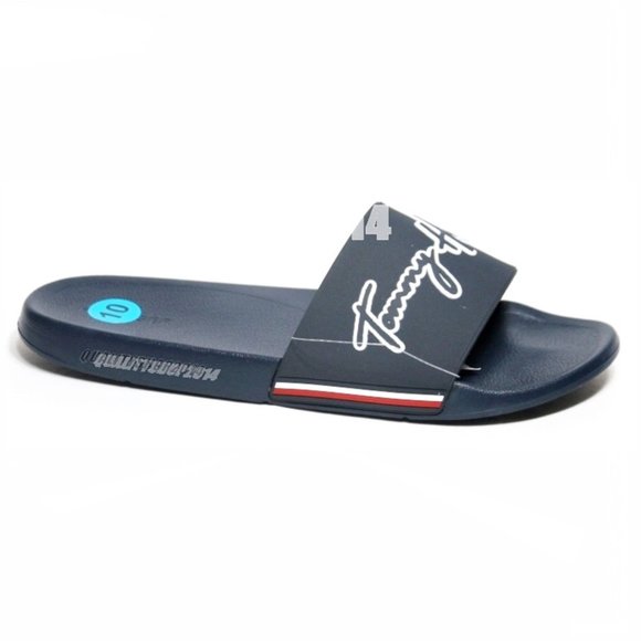 Tommy Hilfiger | Shoes | Mens Tommy Hilfiger Cursive Slide Sandals New ...